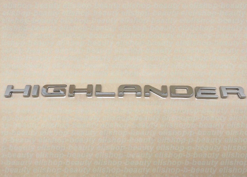 2020-2022 Toyota Highlander Rear Highlander Letter Emblem Badge Fit ...