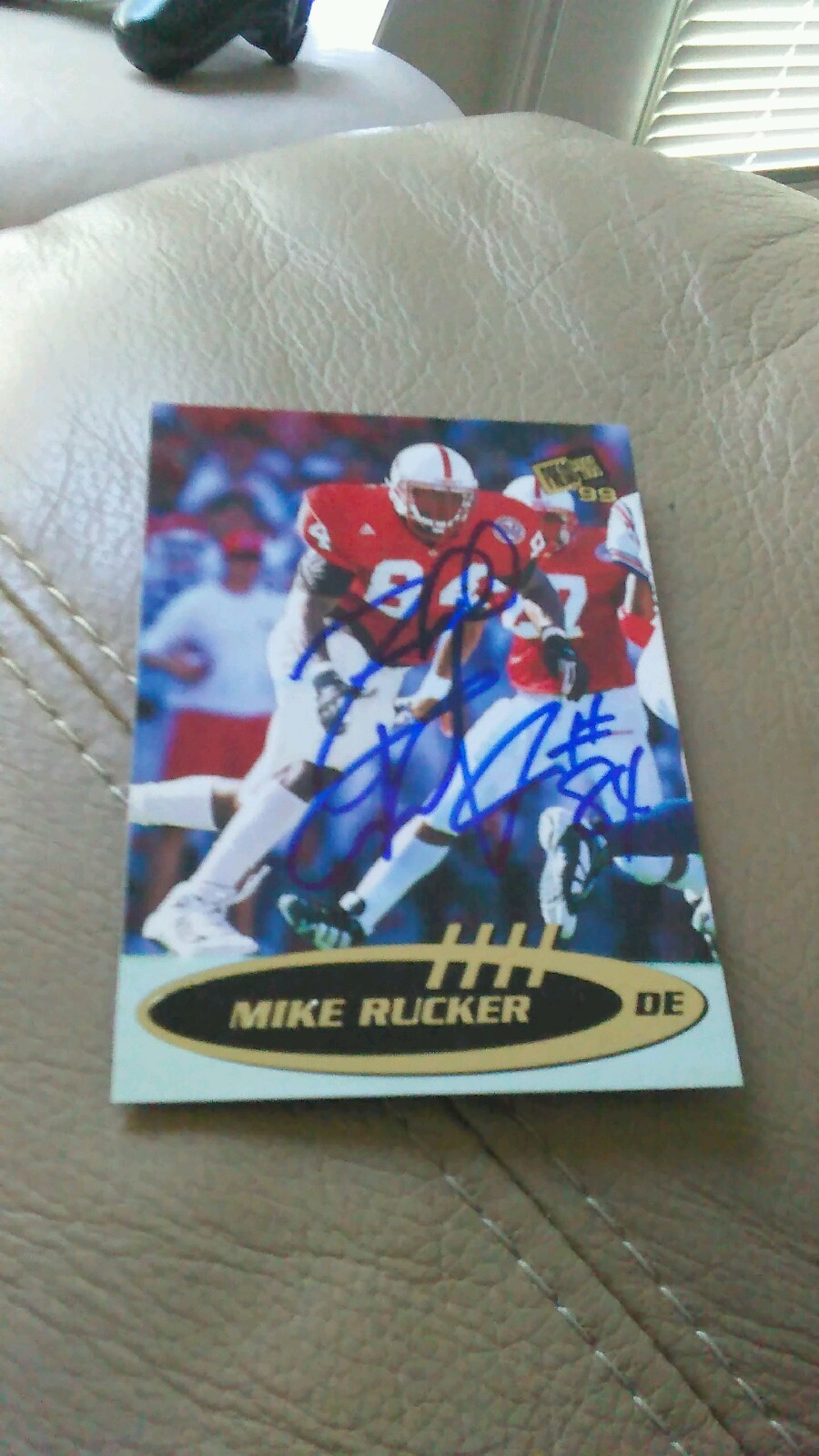 Mike Rucker Nebraska Cornhuskers Signed Press Pass Card NFL | eBay