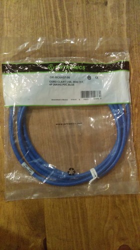 Ortronics Modular Patch OR-MC6A07-06 Cord Clarity 6A, MOD 7FT, Blue | eBay