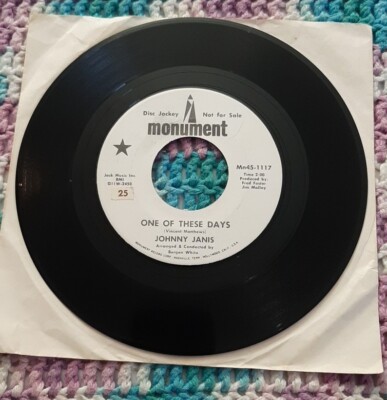 Johnny Janis promo 45 One Of These Days / Anything That's Part Of You ...
