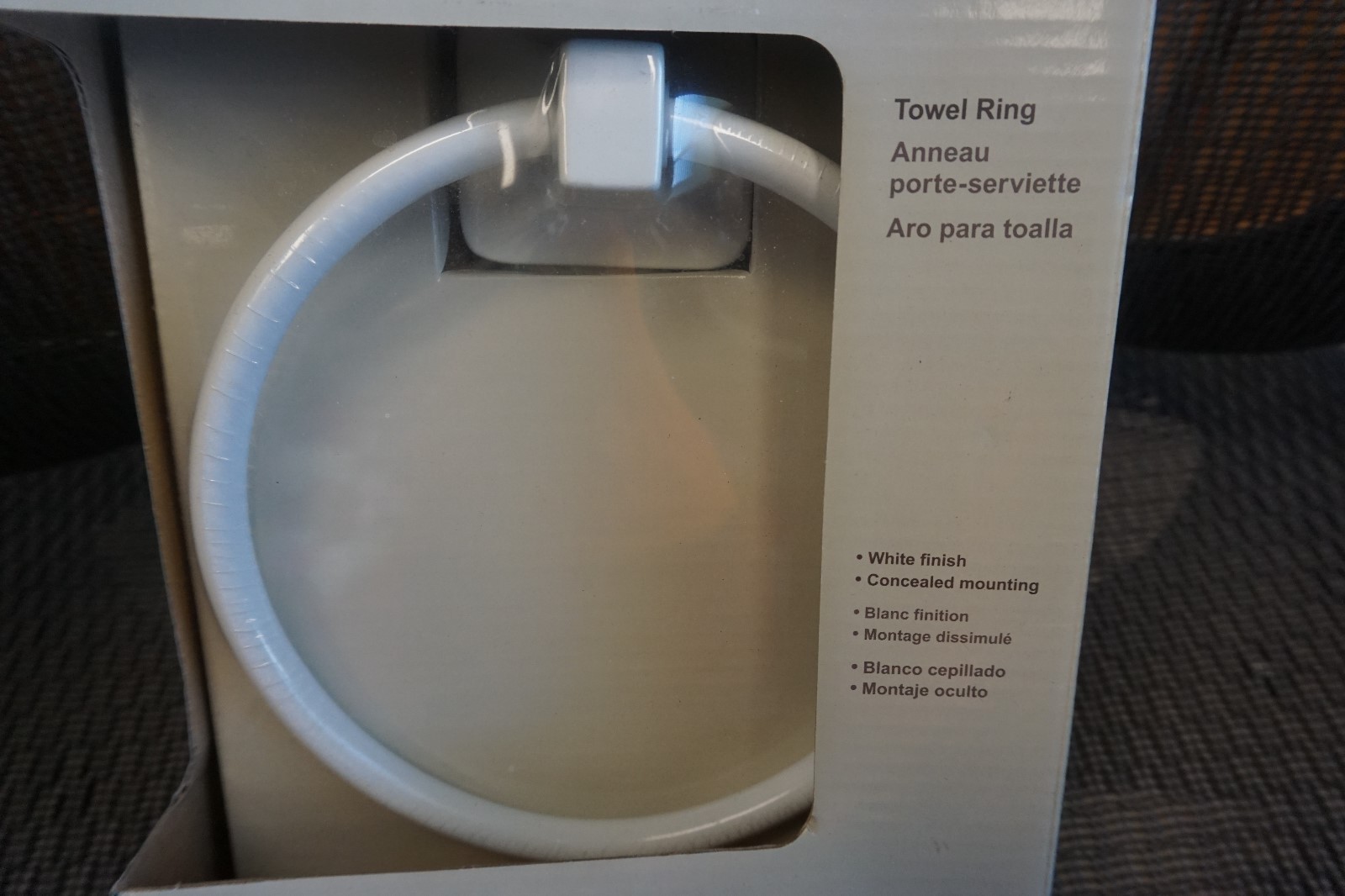 STYLE SELECTION SETON TOWEL RING WHITE FINISH 0059880 | eBay