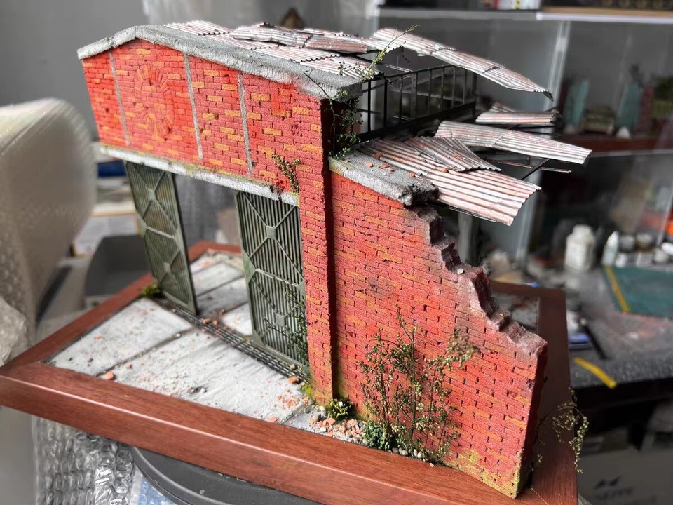 1/35 diorama Ruined factory building assembly kit (Building only) | eBay