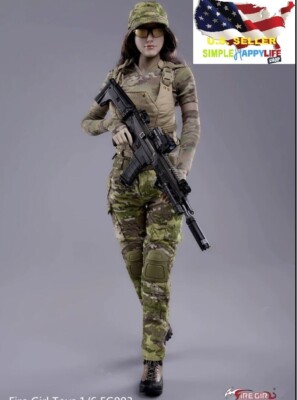 1/6 Female Tactical Military Combat Uniform for 12" figure worldbox ...