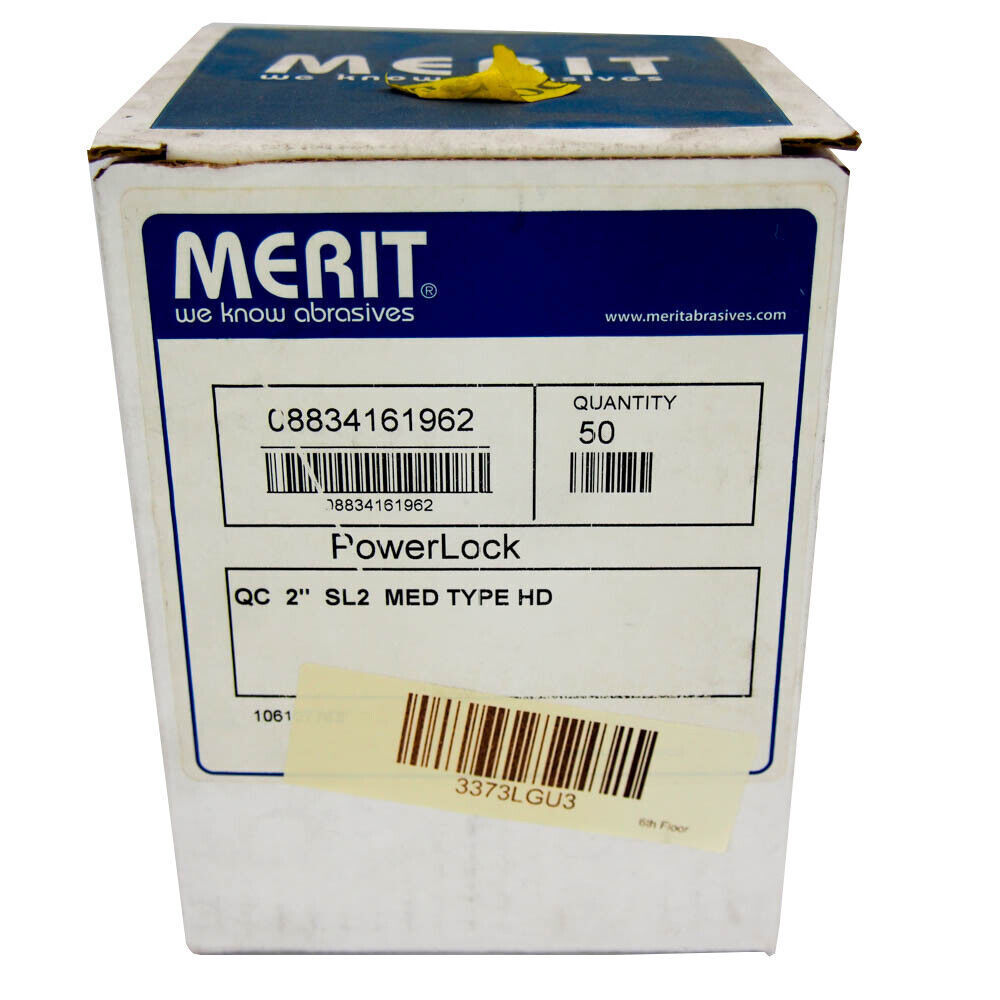 Merit 08834161962 2" Power Lock Abrasive Discs () for sale online | eBay