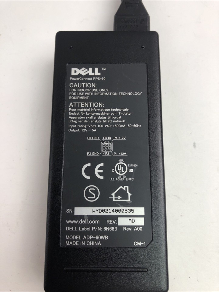 Dell PowerConnect 60w Ac Adapter ADP-60WB | eBay