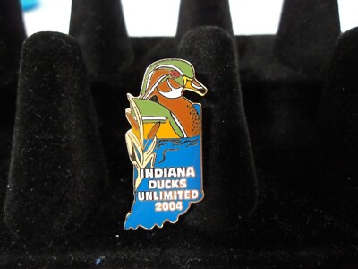 Lapel Hat Pin ~ 2004 Ducks Unlimited Indiana ~ 2.9cm ~ Vintage | eBay
