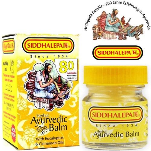 Siddhalepa Herbal Ayurvedic Balm for Aches and Pains 2.5g 25g 50g tub ...