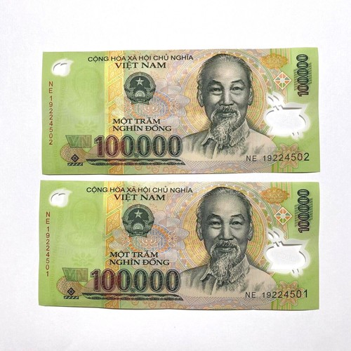 100,000 x 2 = 200 000 Vietnamese Dong Uncirculated Vietnam 100K VND ...