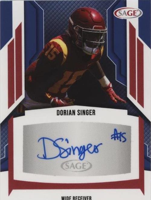 2024 SAGE HIT Low Series - Autographs Dorian Singer #A-DS Red (AU, RC ...