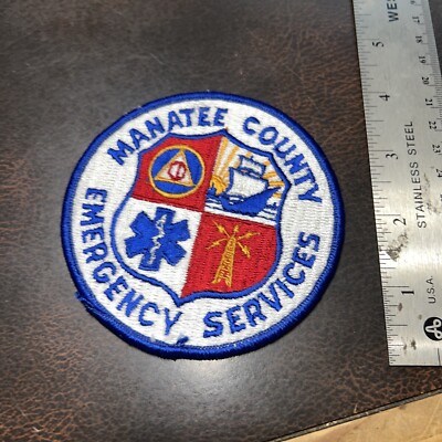 Vntg Obsolete Florida Fire Department Patch Manatee County | eBay