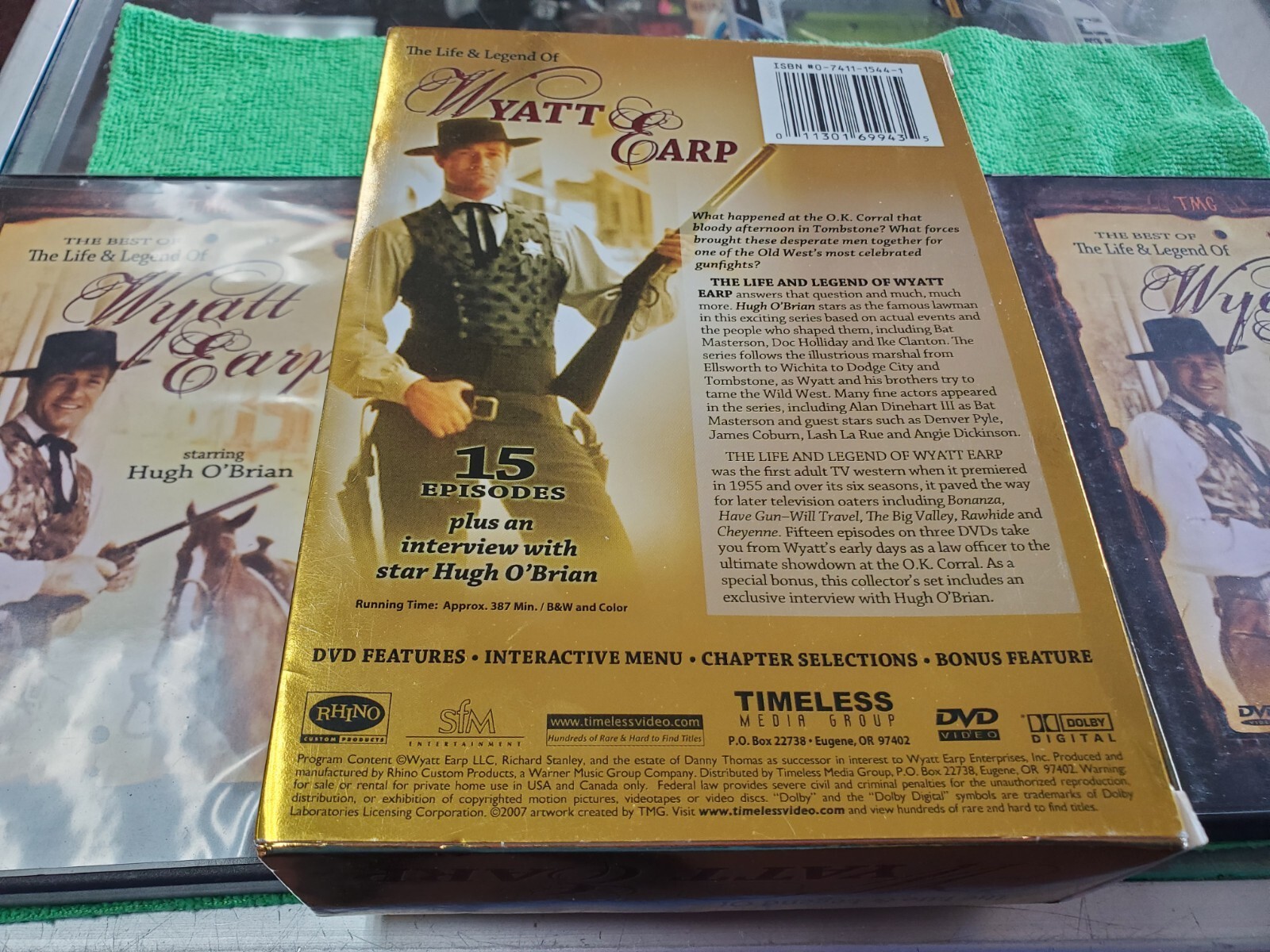 The Life Legend of Wyatt Earp Western TMG Rhino DVD 3 Disc Set ...