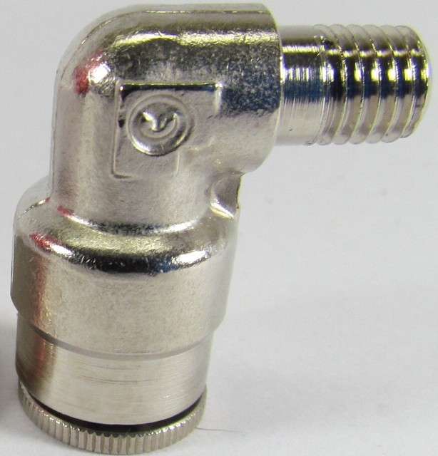 Lincoln 244054 Push in Style Fittings for Nylon Tubing 1/8-28 90 Elbow ...