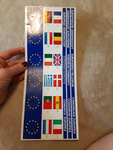 European Union Community countries flags large sticker decal 12" | eBay