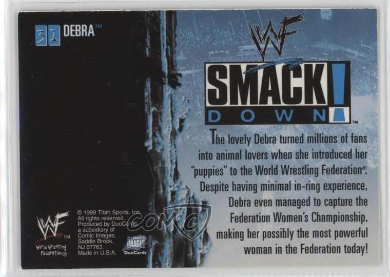 1999 Comic Images WWF SmackDown! Debra #31 | eBay