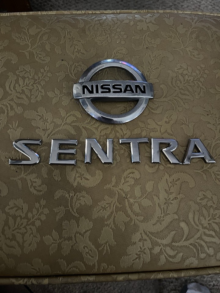 2004-2012 Nissan Sentra Emblem Logo Letters Badge Trunk Rear Chrome OEM ...