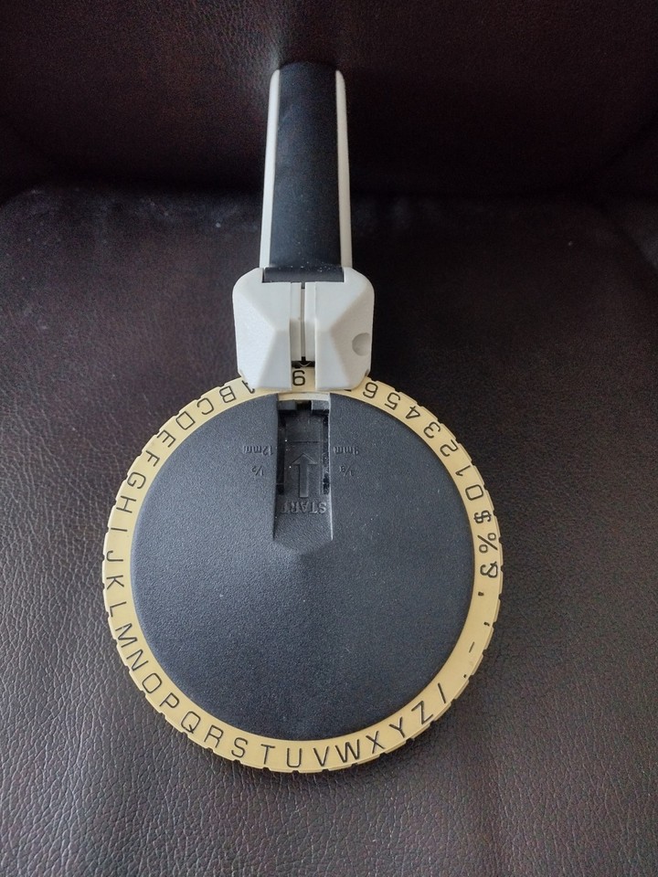 Scotch Label Maker EA-350 Alphabet & Numbers Dial Vintage *Tested ...