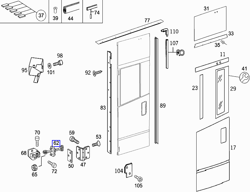 Mercedes Truck Left Door Check Strap Brake Stop A9417230120 Other ...
