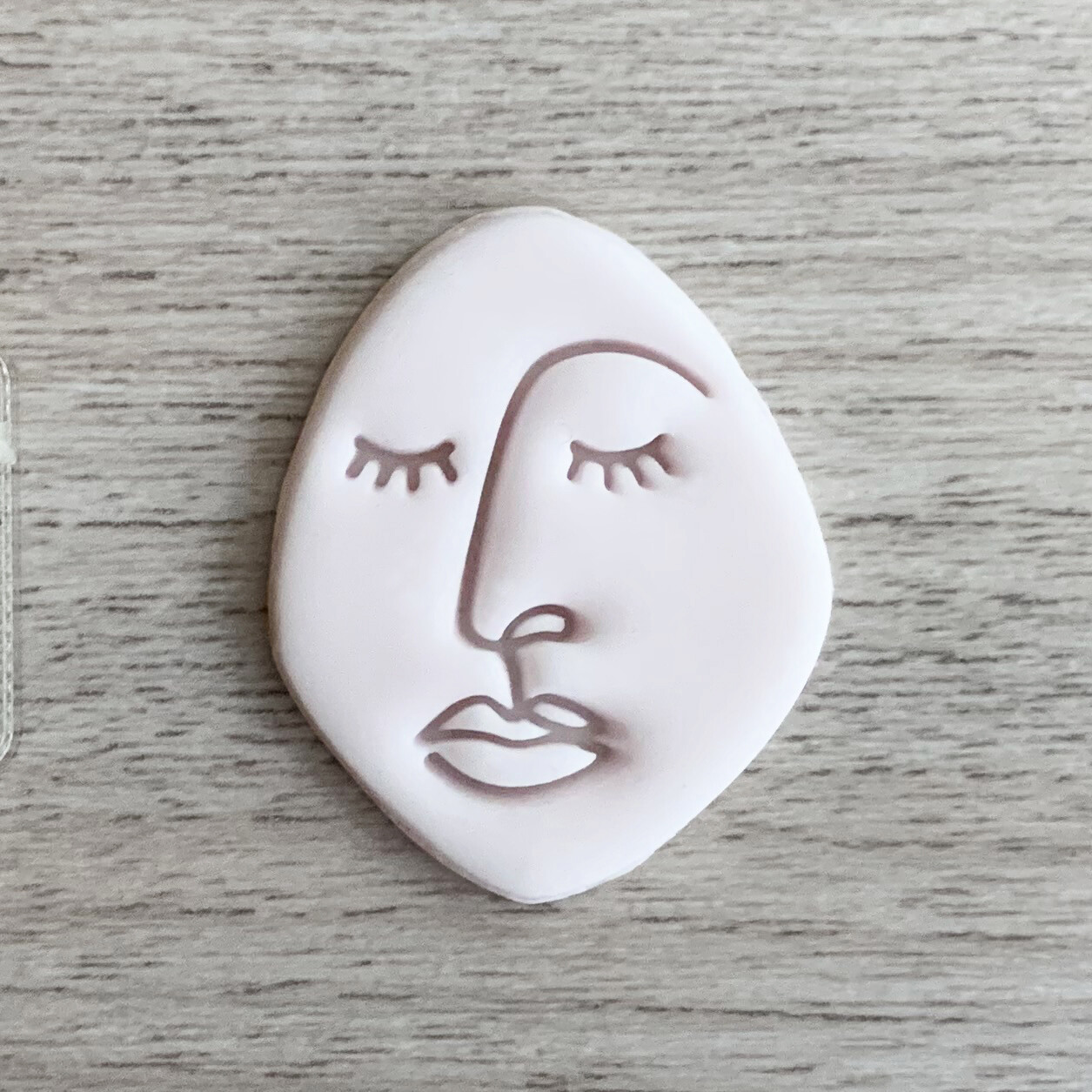 Abstract Face 6 Embosser Stamp For Fondant Polymer Clay Cookies ...