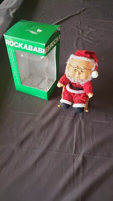 Vintage Rockababies Musical Rocking Santa Claus Plays Santa Coming To ...