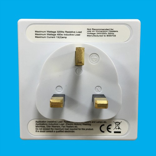 24 Hour Segment Timer Switch Programmable On Off Function UK Mains 3 