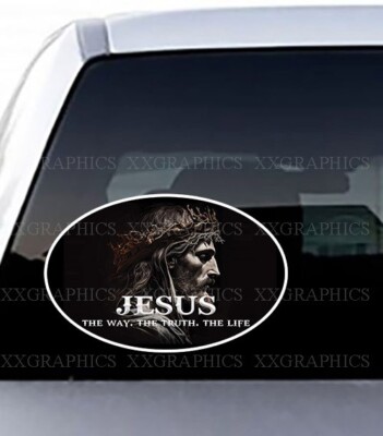 Jesus The Way the Truth the Life Vinyl Decal Sticker Christ God | eBay