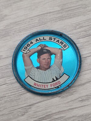 1964 Topps All-Star Coin #139 Whitey Ford New York Yankees HOF Pitcher ...