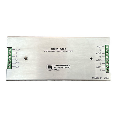 Campbell Scientific 4 Channel Analog Output Module Model SDM-AO4 USA | eBay