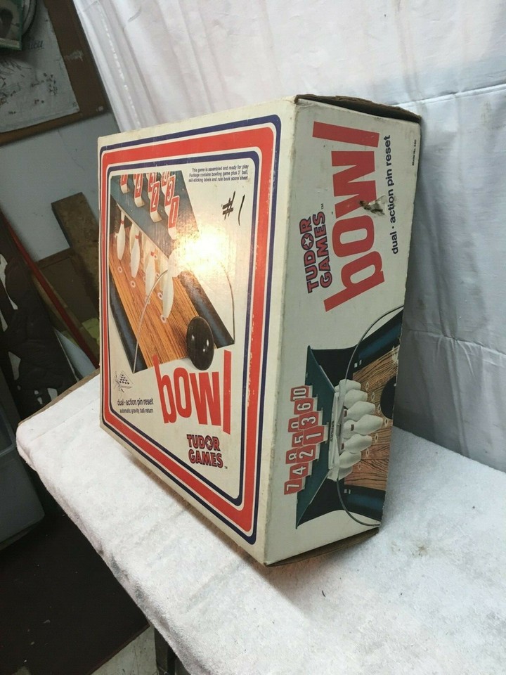 SALE》Vintage 1966 Tudor Games Bowl Bowling Set》Dual Action Pin Rest | eBay