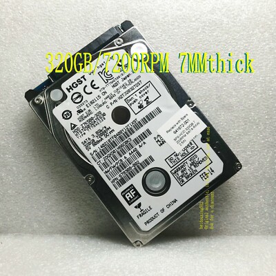 Hitachi 320GB 7200rpm (7MM thick) HTS725032A7E630 notebook hard drive ...