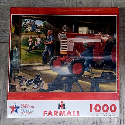 Farmall Red Tractor Great American Puzzle Factory 1000 pc Jigsaw Puzzle ...