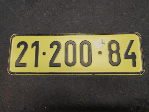 Vintage Israel LICENSE PLATE car motorcycle tag passenger | eBay