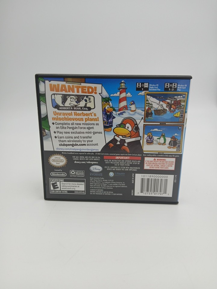 Club Penguin Herbert's Revenge Nintendo DS Cover Art and Box Only | eBay
