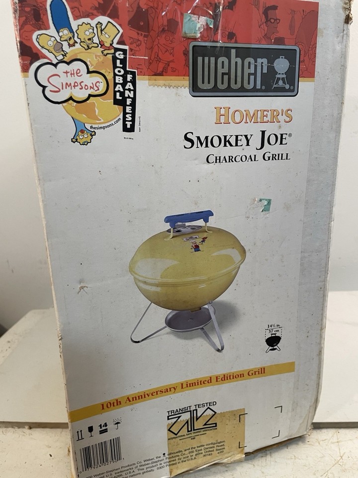 The Simpsons Homer's Smokey Joe Weber Grill 10th Anniversary Limited ...