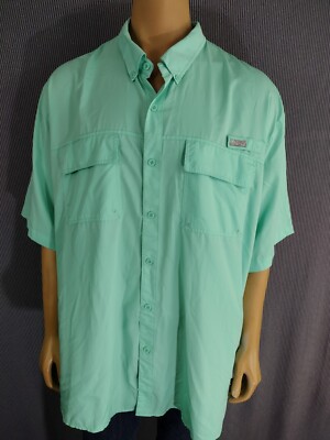 OCEAN & COAST Mens 3XT Casual Mesh Lined Lightweight Green Poly Fishing ...