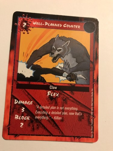 WELL-PLANNED COUNTER: RAGE LOFR CCG Combat card, White Wolf werewolf ...