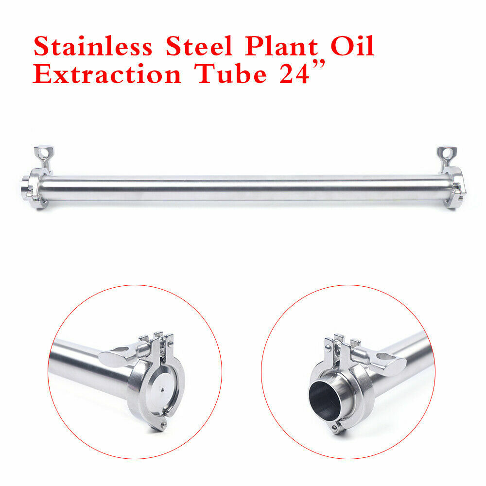 24” Heavy Duty Plant Oil Extraction Tube Open Blast Extractor Stainless ...