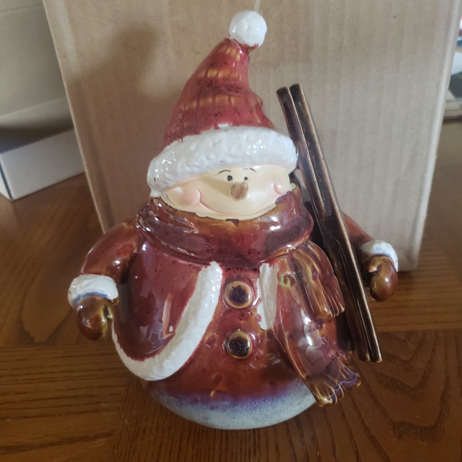 Tii collections Large snowman with Skis Figurine 8" Tall #W1159 | eBay