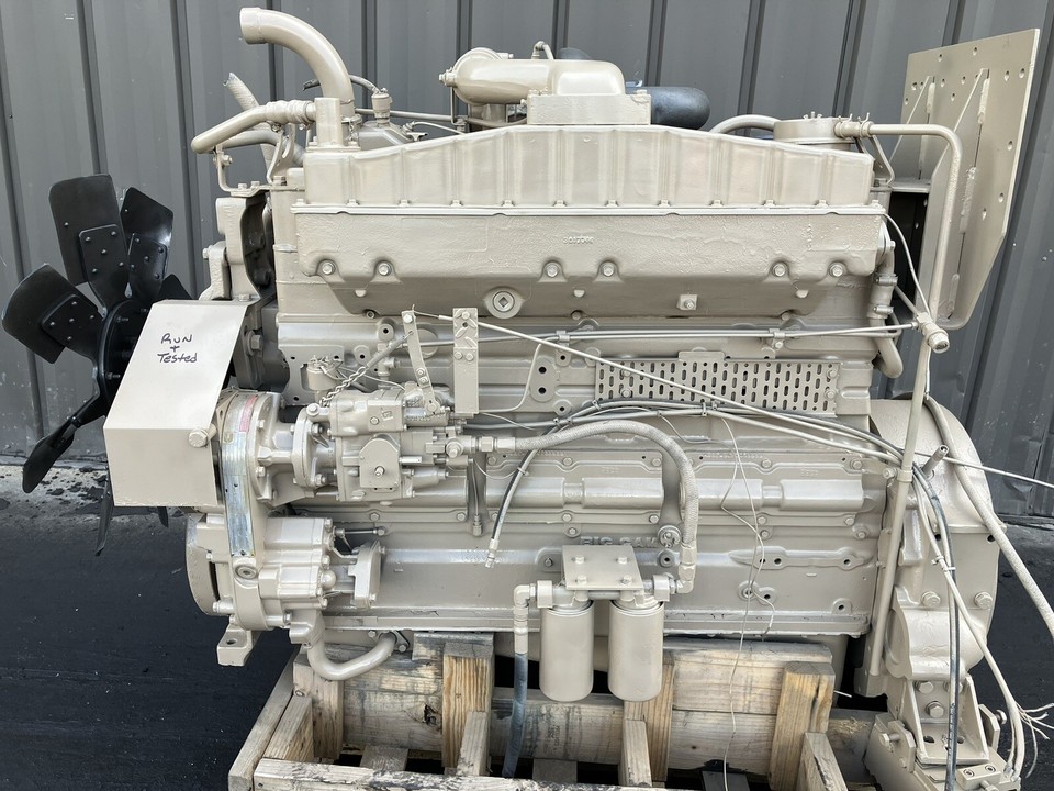 GOVERNMENT SURPLUS CUMMINS BIG CAM 3 TWIN TURBO DIESEL ENGINE 450 HP | eBay