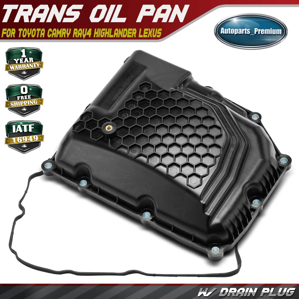 3.5L V6 Lower Sump Pan Lower Oil Pan A-Premium Engine Oil Pan For ...