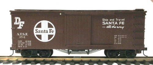 CHARLES RO 3712 SANTA FE BOX CAR W/ KD CUPLERS | eBay