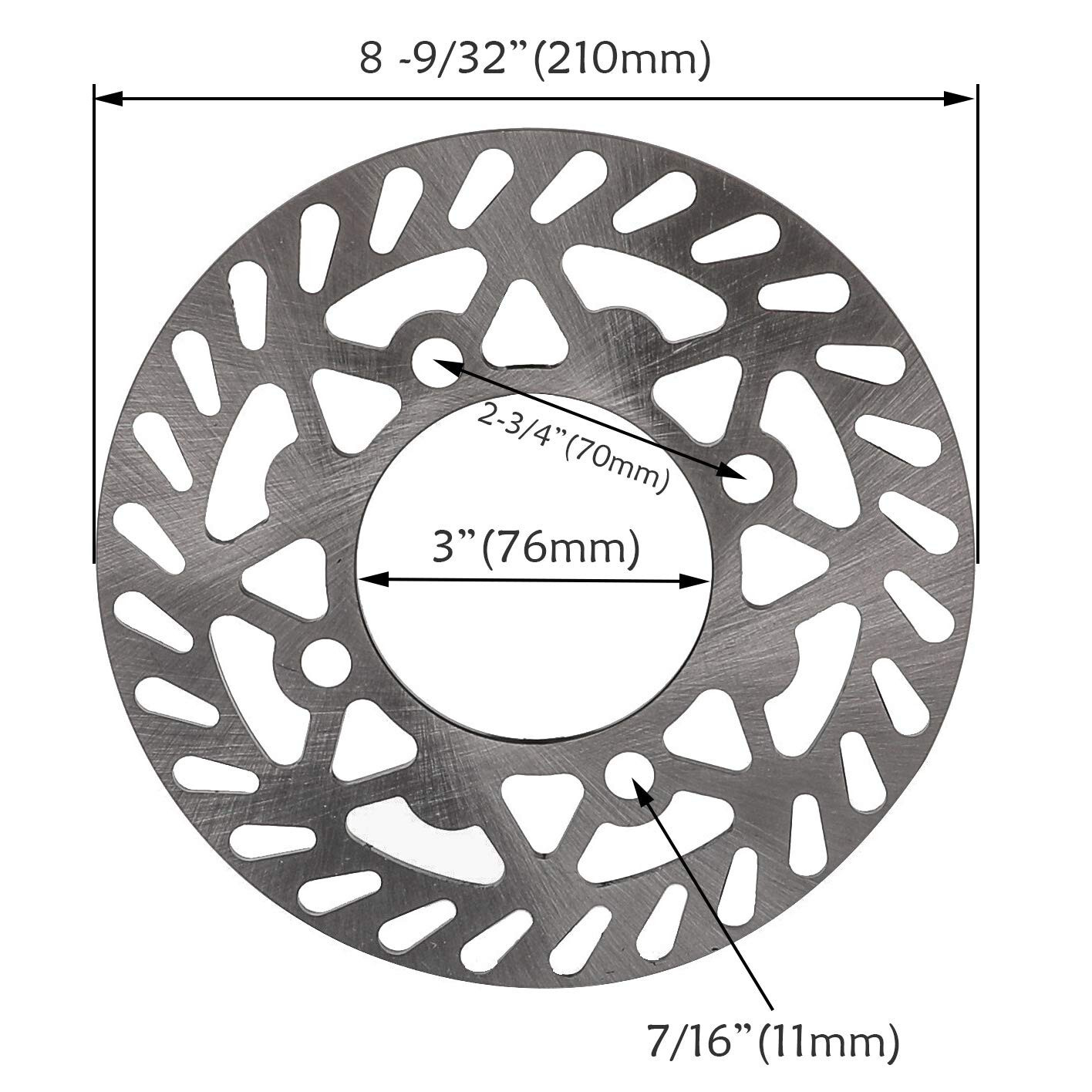Front Fork Triple Wheel 60/100-14 Disc Brake Full kit Thumpstar Atomik ...