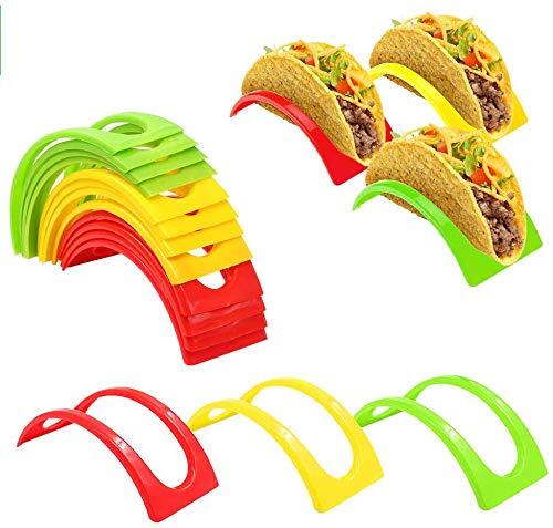 18Pcs Individual Taco Holder Stand Colorful Taco Stands for Soft Hard ...