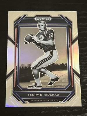2023 Panini Prizm Draft Picks Terry Bradshaw Silver Prizm #92 Louisiana ...