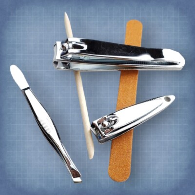 Gem Manicure Collection Kit - Nail Clippers Emery Boards Cuticle Sticks ...