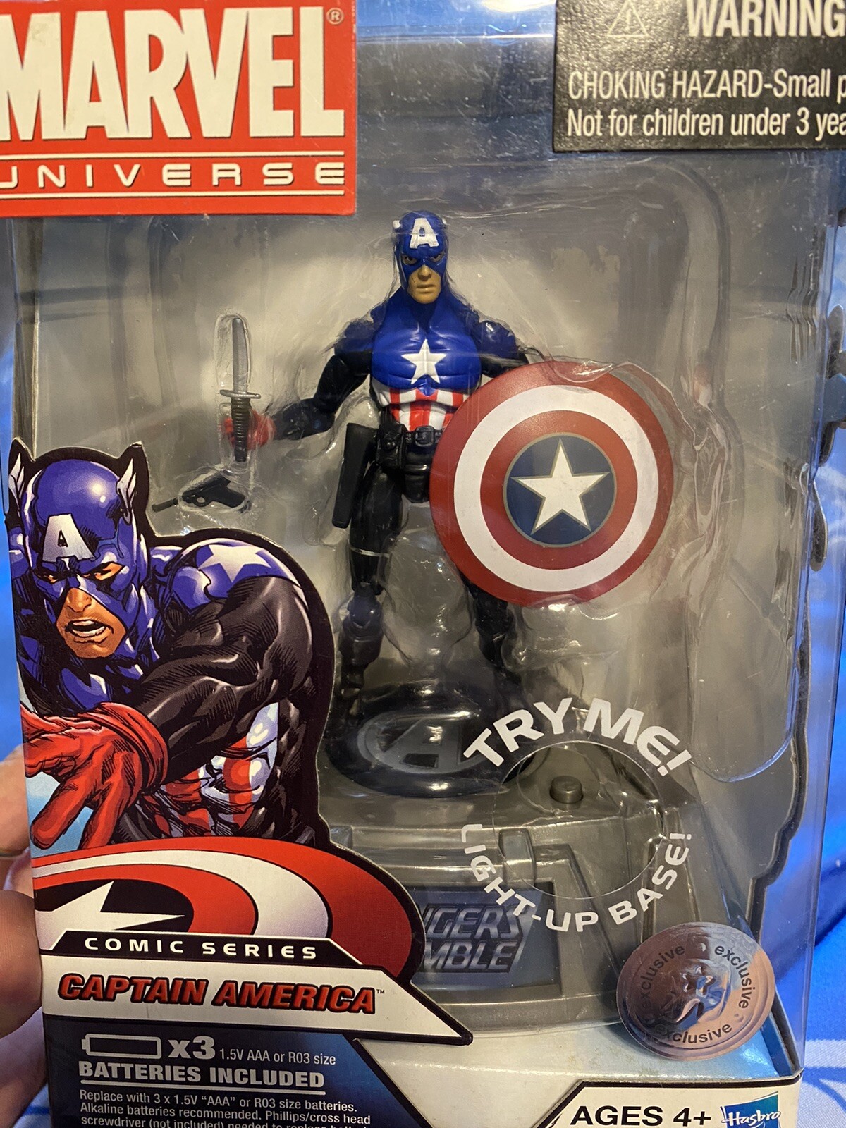 MARVEL UNIVERSE SHIELD PLATFORM BUCKY CAPTAIN AMERICA LIGHT UP BASE | eBay