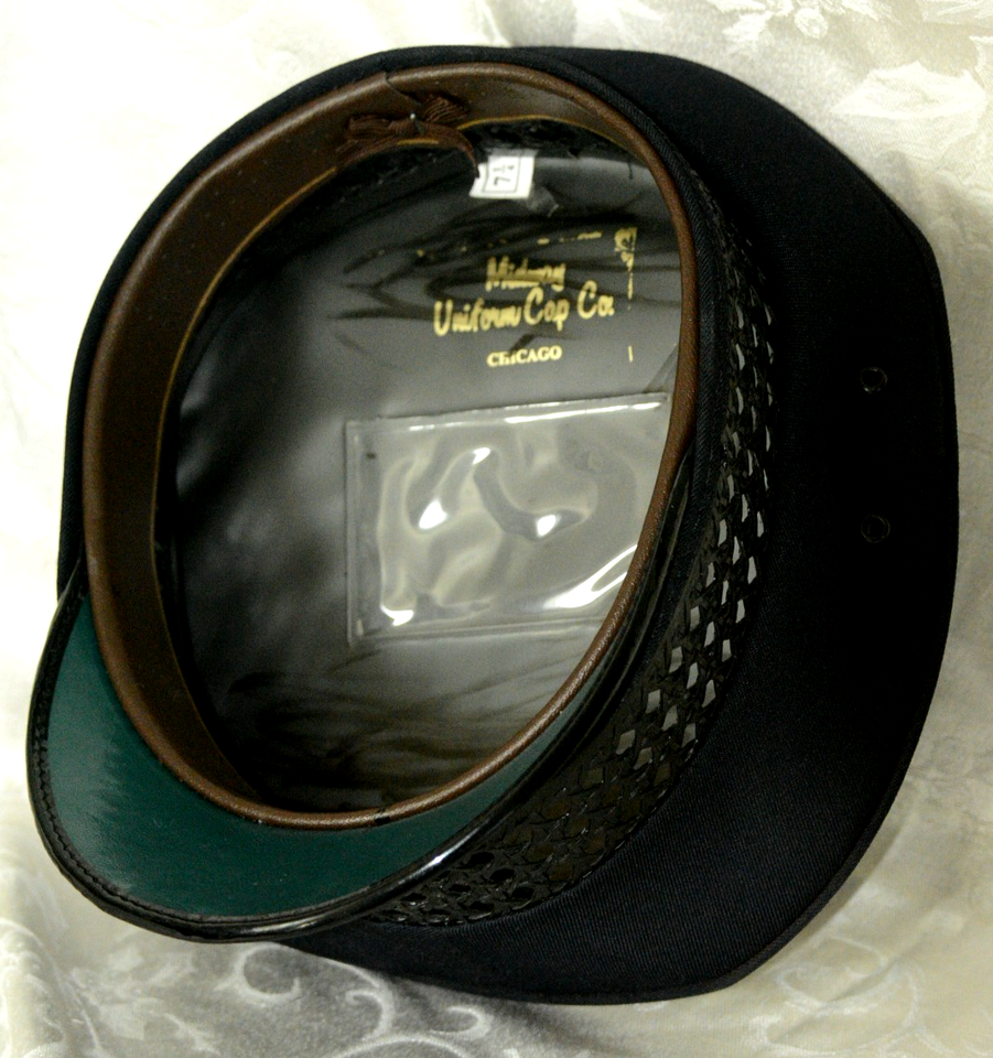 Genuine Vintage Midway Uniform Co. Chicago Retired Police Hat Cap Size ...