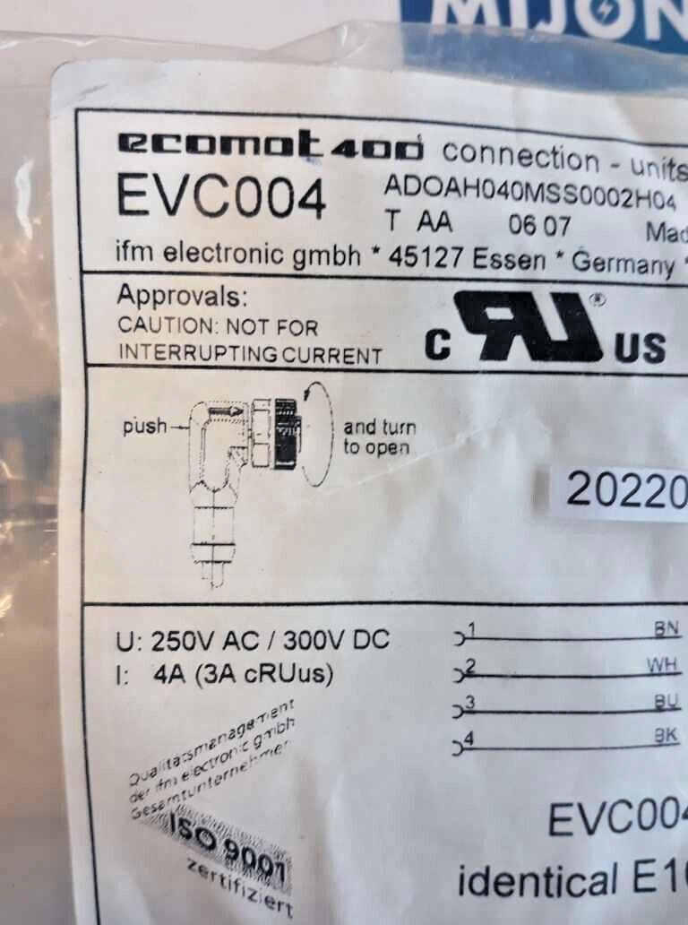 IFM ELECTRONIC EVC004 250V AC 300V DC 4A E10900 | eBay.de