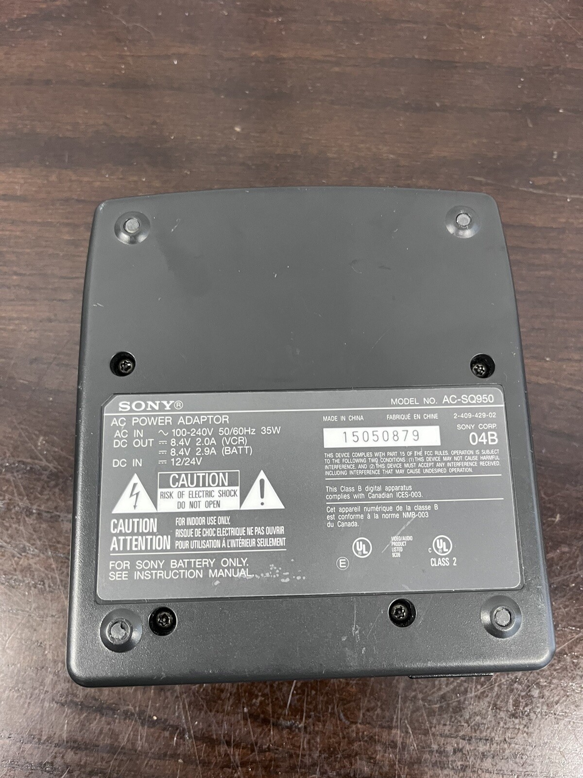 Genuine Sony AC-SQ950 Dual AC/DC Adapter Charger for NP FP Series No Power Cord | eBay