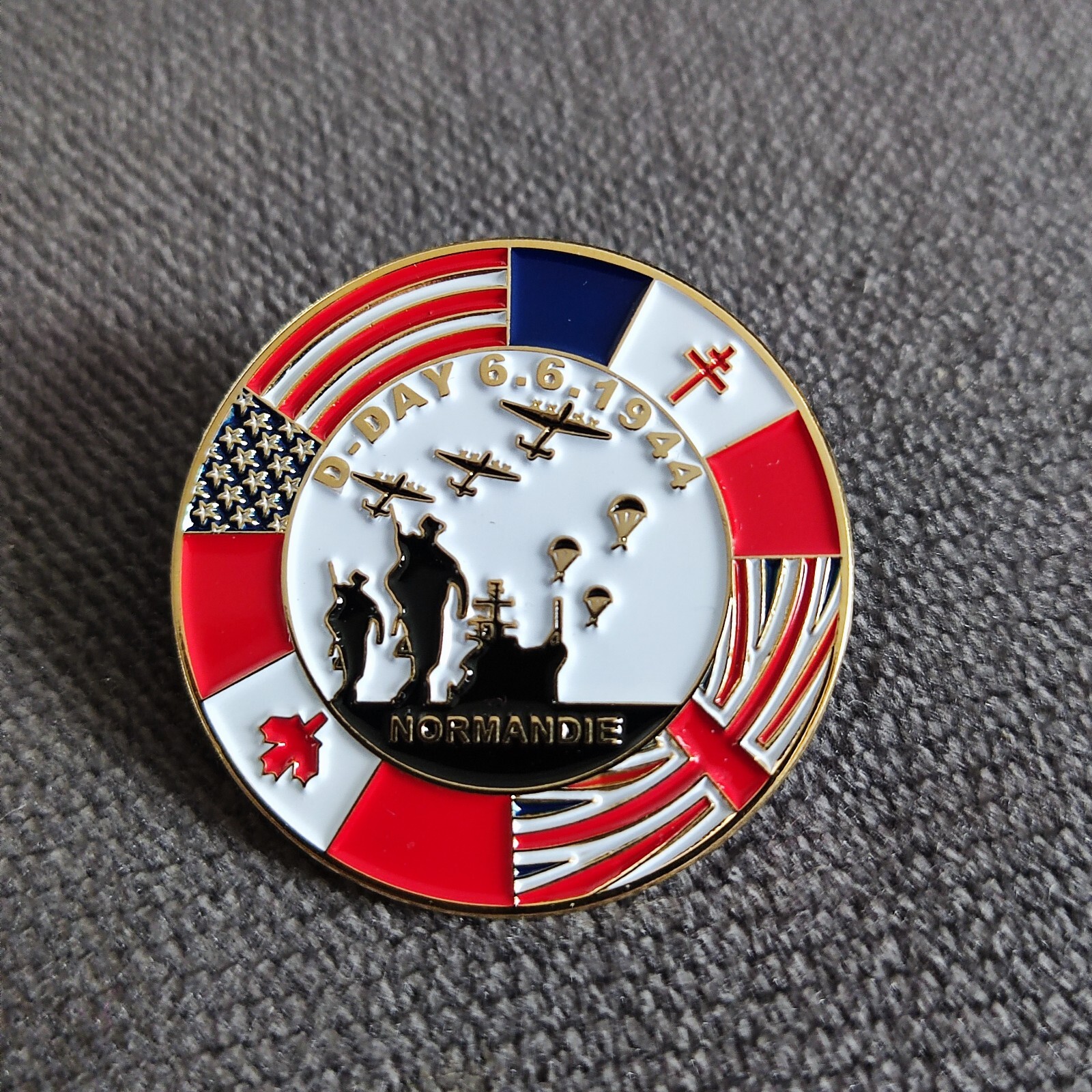 D DAY 80th Anniversary Pin Badges Normandie Memorabilia Gift WW2 | eBay UK