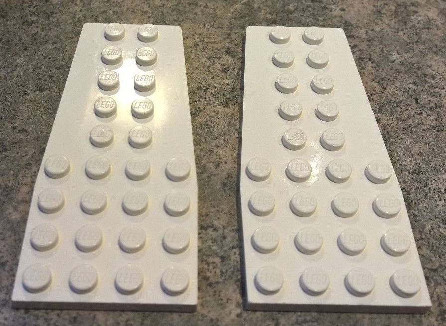 Lego Lot of 2 - 4x9 plate wing wedge 2413 Choose Your Color | eBay